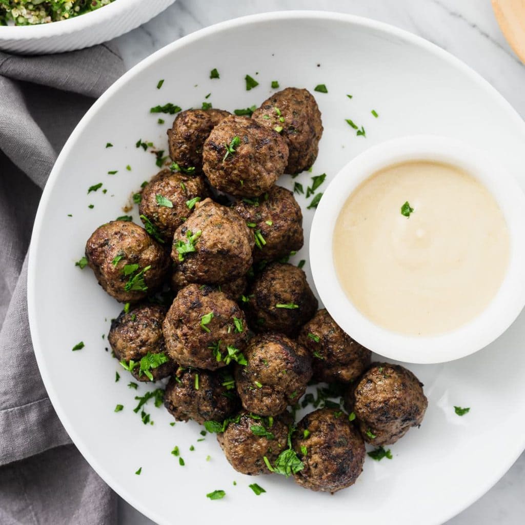 Lebanese Beef Kofta Spiced Meatballs - Our Salty Kitchen