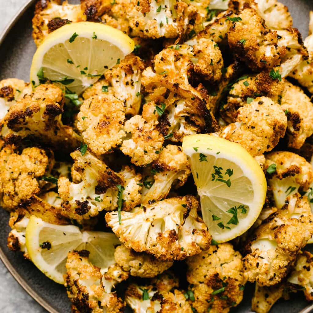 Crispy Caramelized Roasted Cauliflower - Our Salty Kitchen