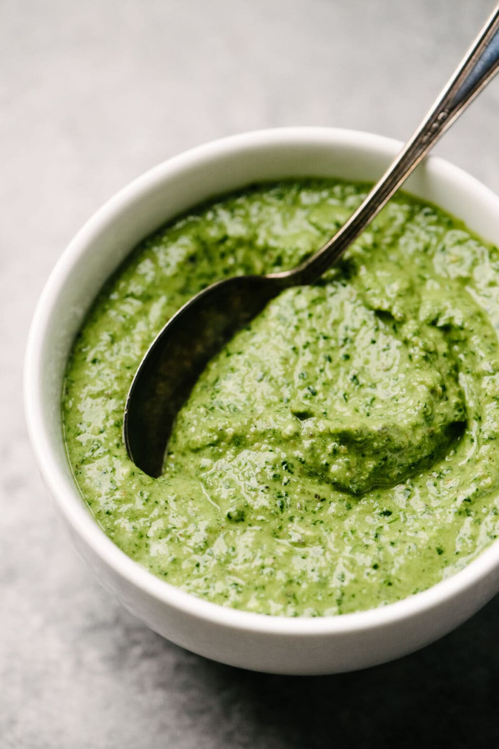 Creamy 15-Minute Spinach Pesto - Our Salty Kitchen