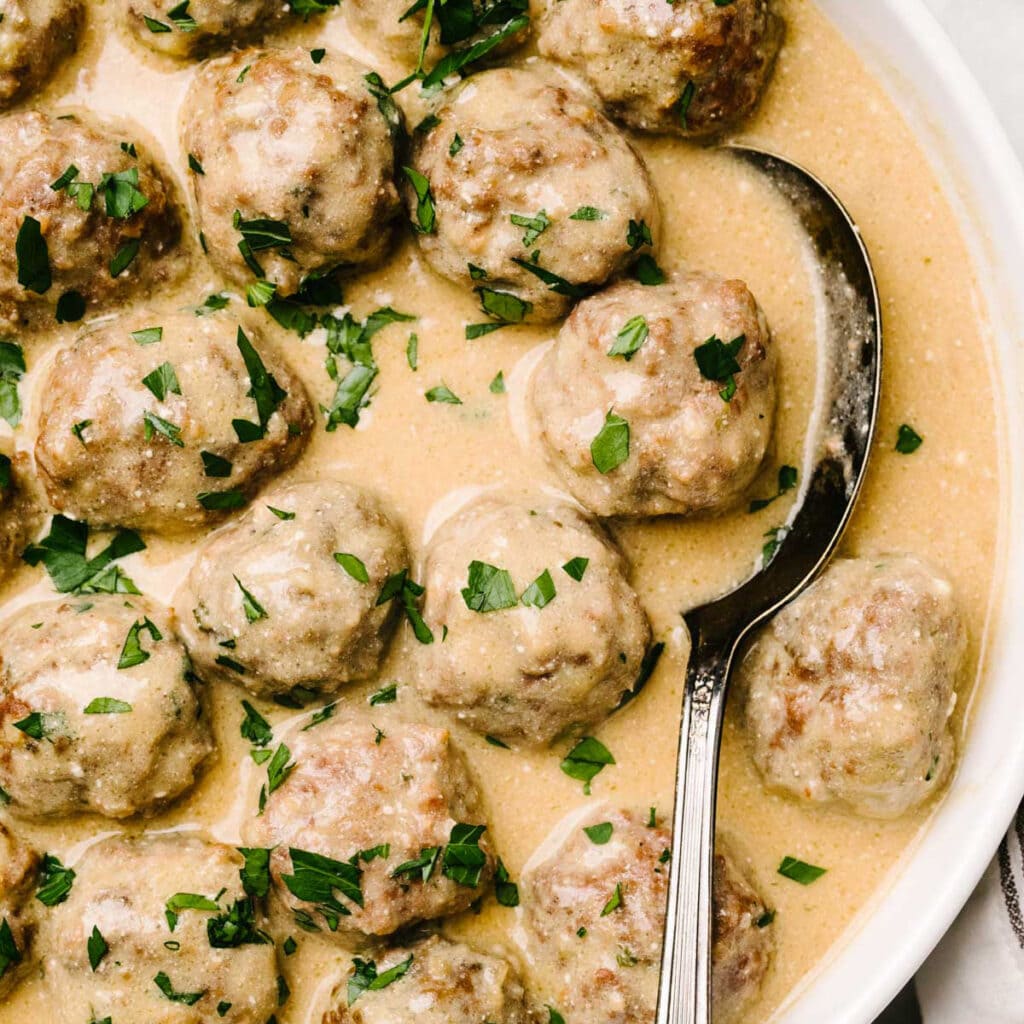 Easy Homemade Crockpot Swedish Meatballs - Our Salty Kitchen