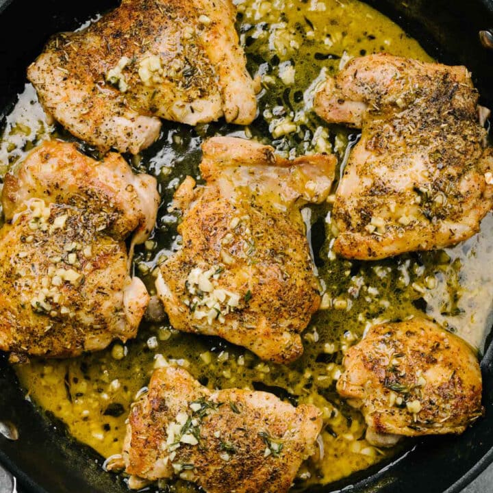 30-Minute Garlic Butter Chicken Thighs - Our Salty Kitchen