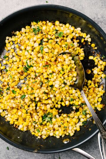 Buttery Sautéed Skillet Corn (15 Minutes!) - Our Salty Kitchen