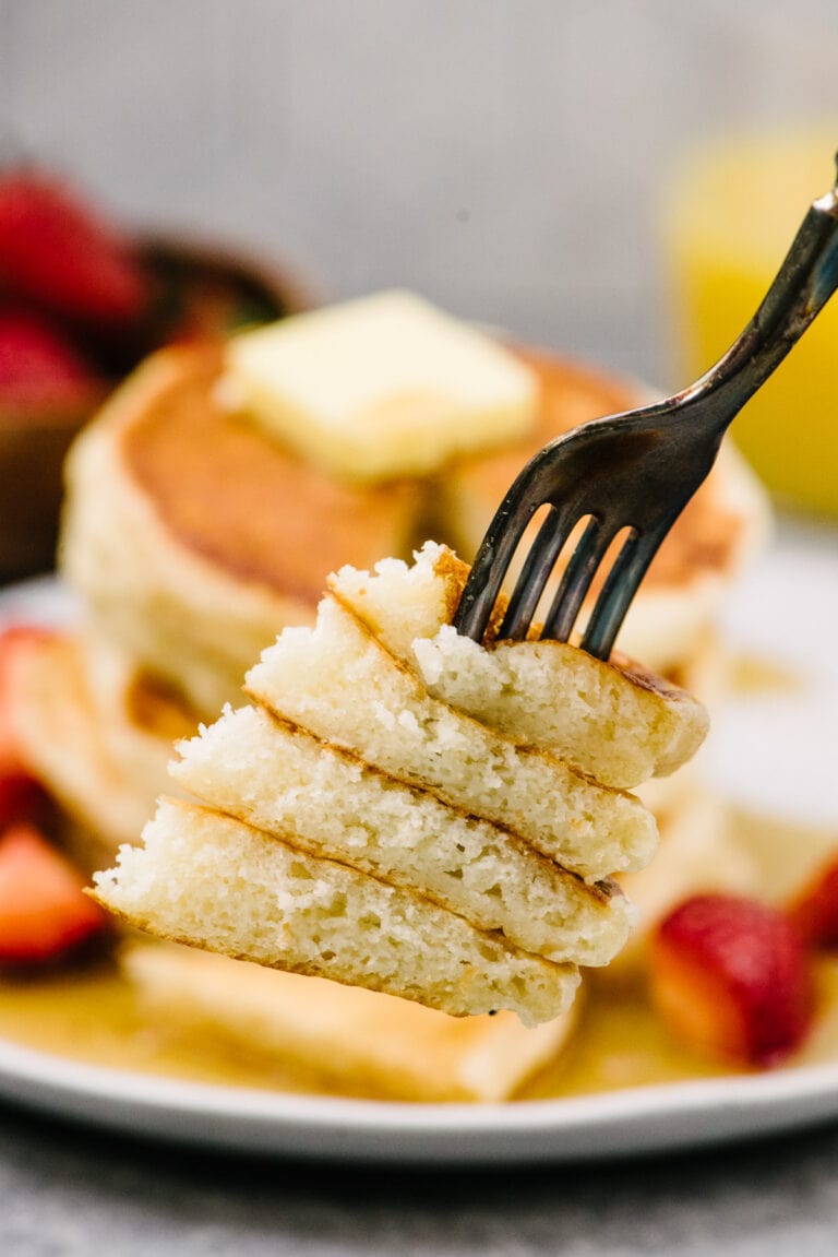 How to Make Fluffy Homemade Pancakes - Our Salty Kitchen