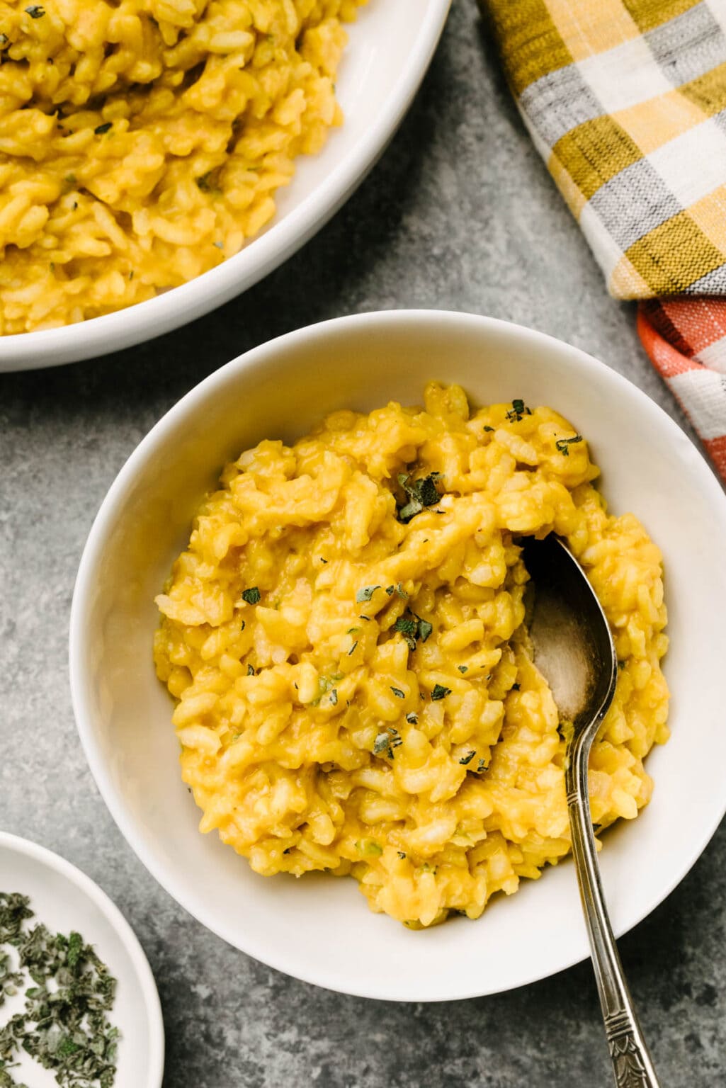 Pumpkin Risotto (Canned Pumpkin Puree) - Our Salty Kitchen