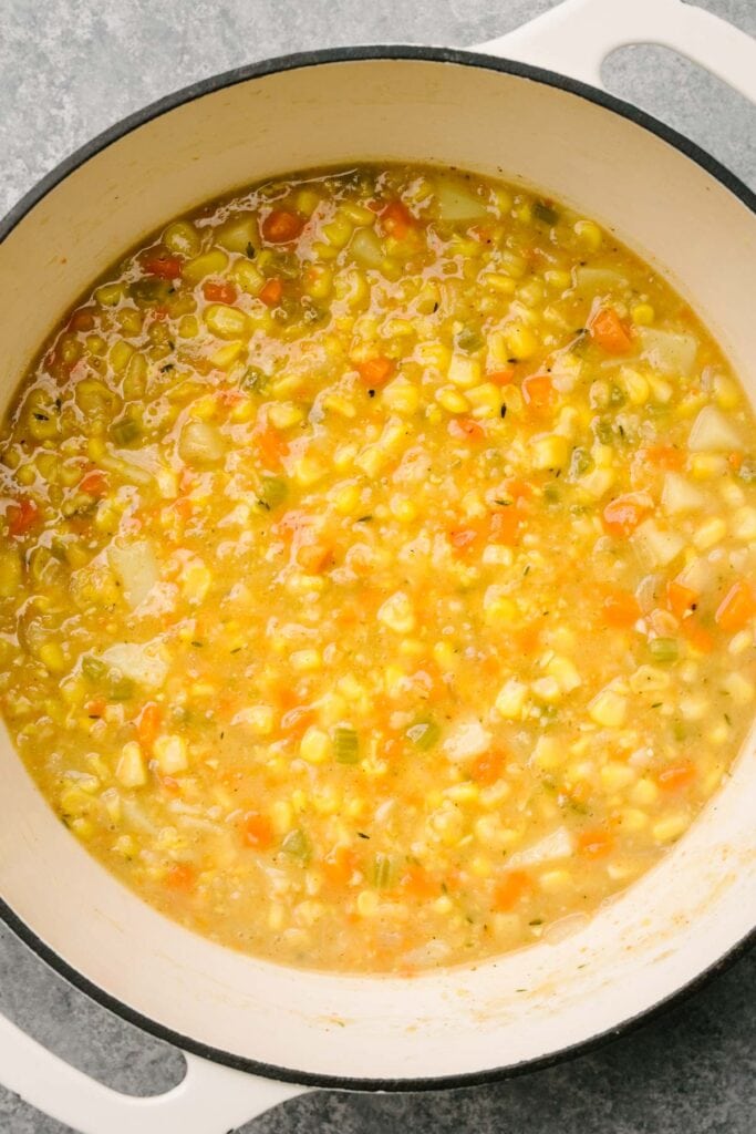 Leftover Turkey Corn Chowder - Our Salty Kitchen